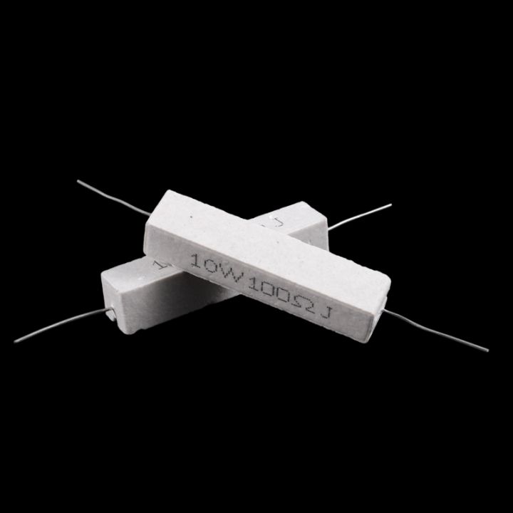 5 Pcs 10W Watt 100 Ohm 5% Axial Wirewound Cement Resistors & 10 Pcs 8 ...