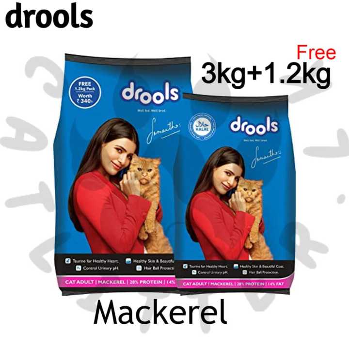 Drools Cat Adult Mackerel-3Kg (With 1.2Kg Free Pkt ) | Daraz.lk