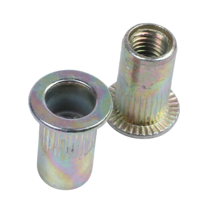 100Pcs Flat Head Metric Steel M5 Blind Insert Rivet Nut | Daraz.lk