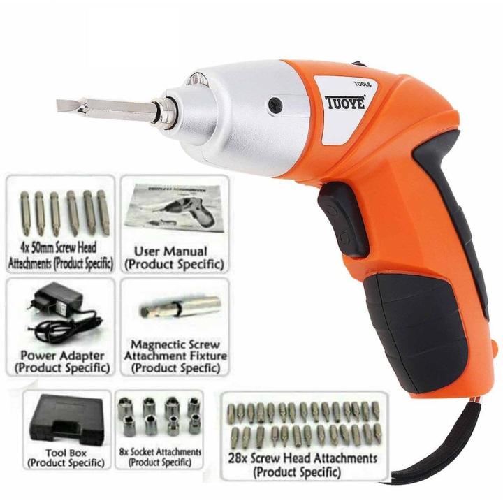 Cordless Screwdriver Set Box - 45 Pieces | Daraz.lk
