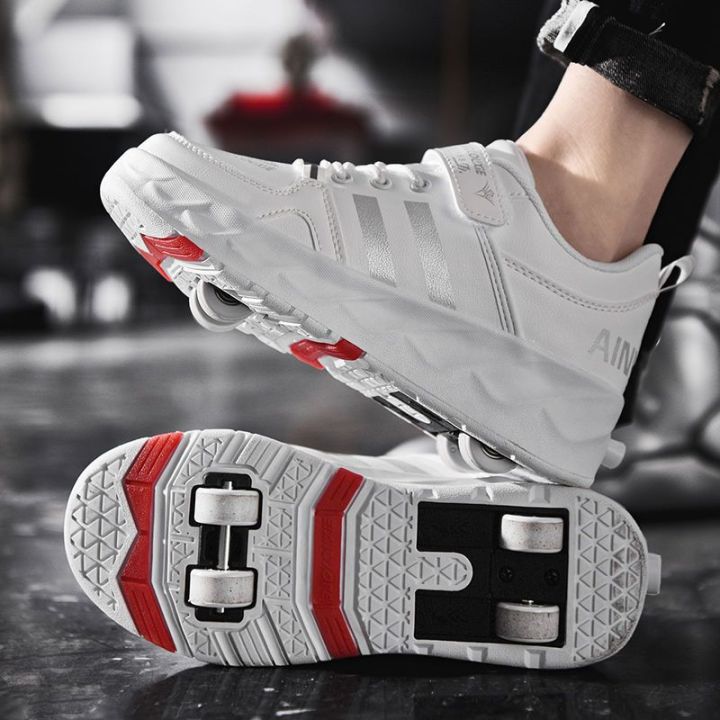 Four-Wheel Deformation Heelys Girls' Rollerskate the Skating Shoes ...