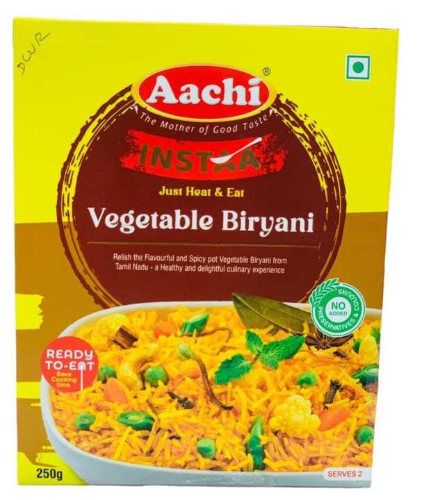 Aachi Vegetable Biryani Ready-to-Cook Mix | Authentic Indian Biryani ...