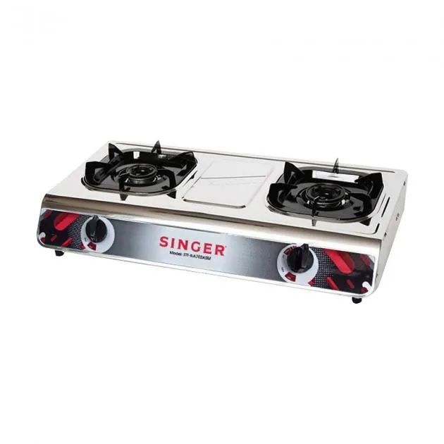 Singer Double Burner Gas Cooker Table Top - NA702ASM | Daraz.lk