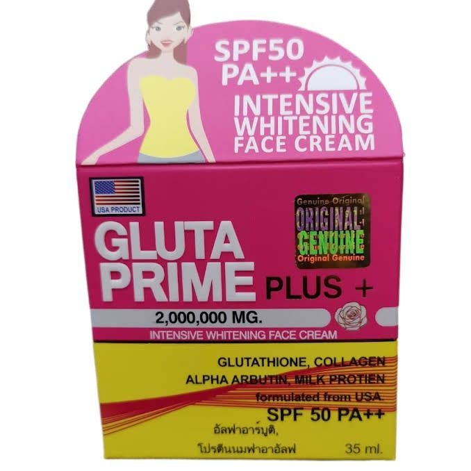Gluta Prime Plus+ Gpp Spf50 Pa++ Intensive Face Cream brightening skin ...