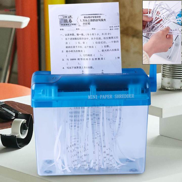 Manual Shredder Mini Durable Paper Cutting Machine Office Desktop ...