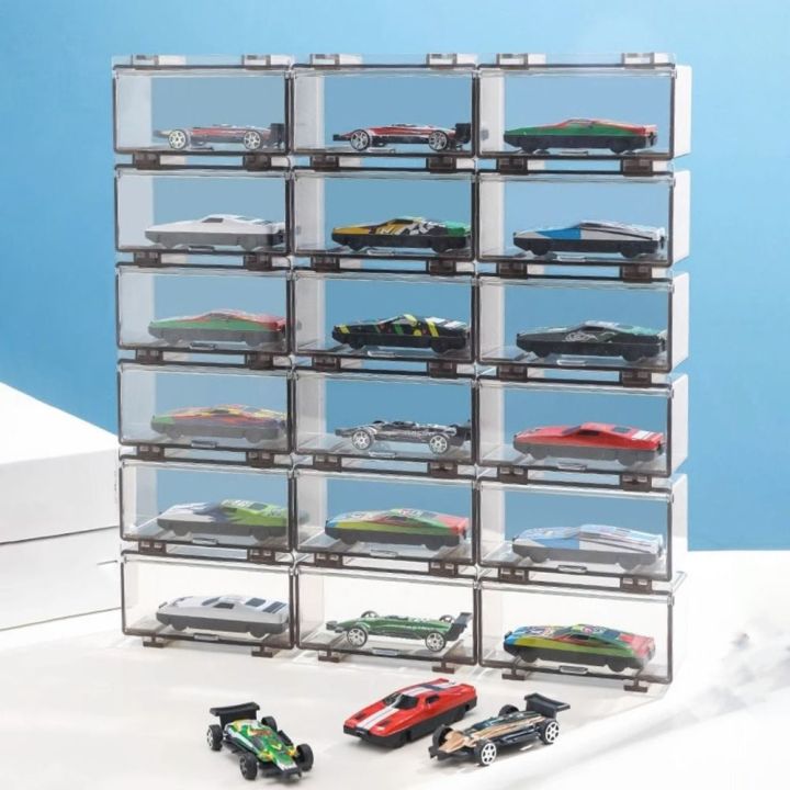 Durable Plastic Model Car Box :64 Diecast Stackable Car Display Box ...