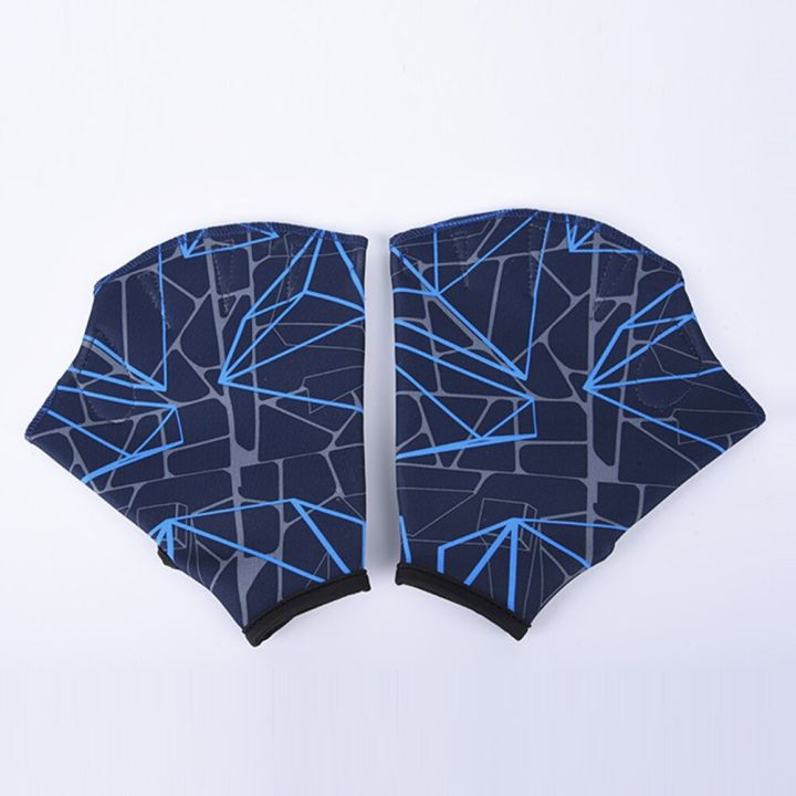 2x Swimming Hand Fins Flippers Finger Webbed Women Men Paddle Water ...