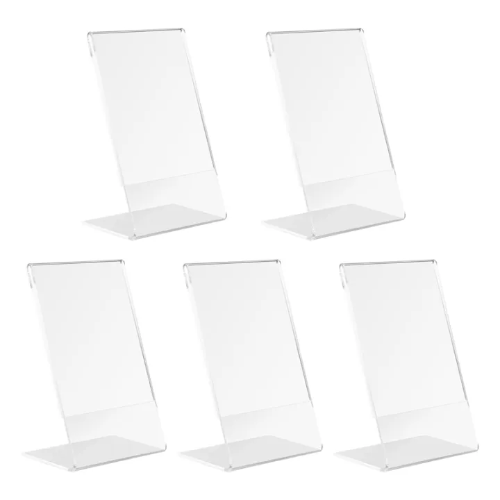 (GGBR) 5Pcs Office Acrylic Display Leaflet Stands Counter Plastic ...