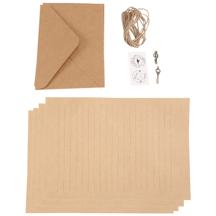 NAMUNY 12 Pcs Vintage Kraft Paper Writing Paper European Style Paper ...