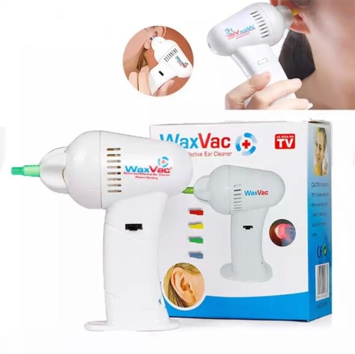 Electric Wax Vac Remover Ear Cleaner Vacuum Removal Kit Safe Gentle Hygienic Safety Cleaning