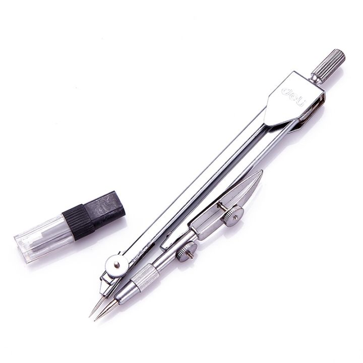 Deli Stainless Steel Drawing Compass Math Geometry Tools for Circles ...