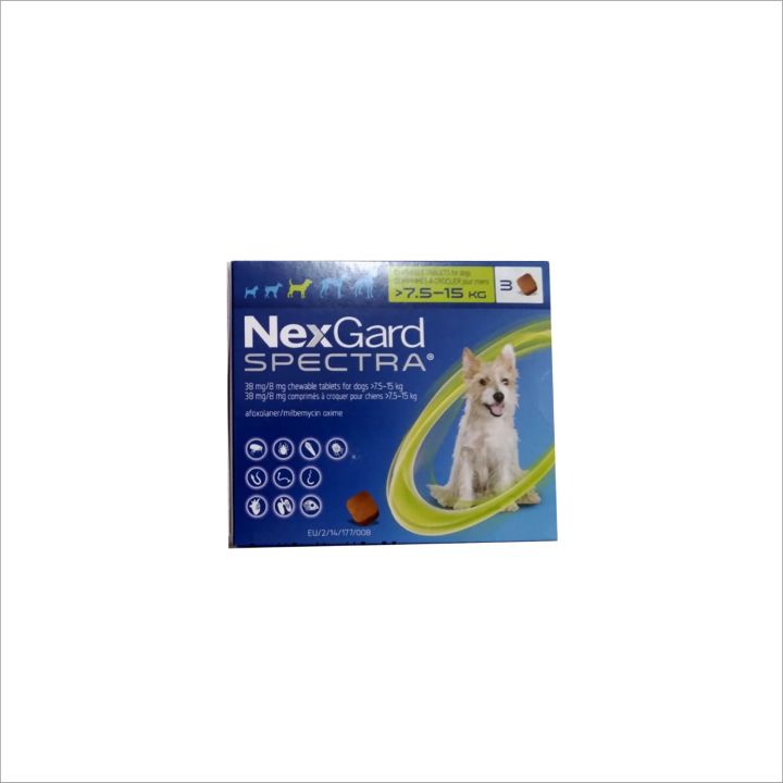 Nexgard Spectra Chewable Tablet 38mg/8mg ( 7.5Kg - 15kg 1 X Tablet ...