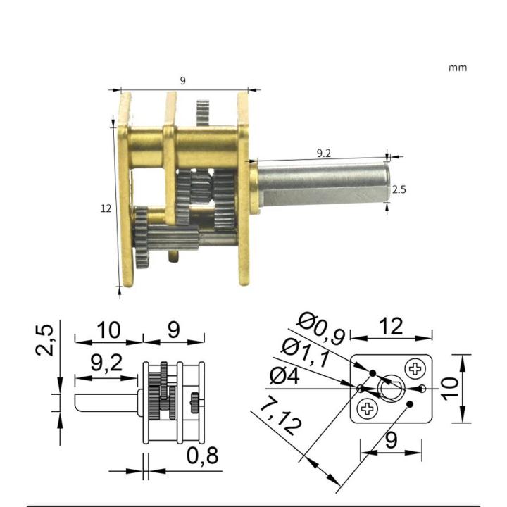 Motor Gearbox N30 Miniature Reducer Motor Gearbox 12MM Reducer Stepper ...