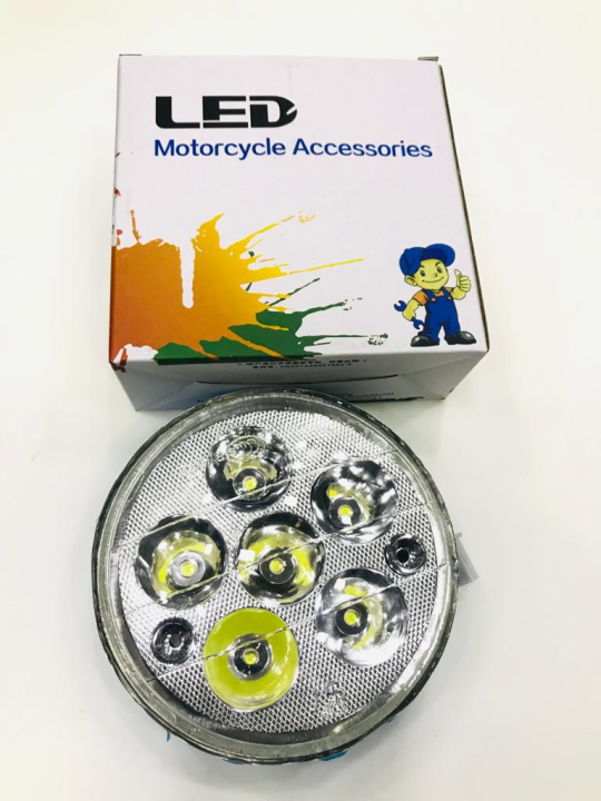 Three Wheel Bajaj TVS Head light 6 LED | Daraz.lk