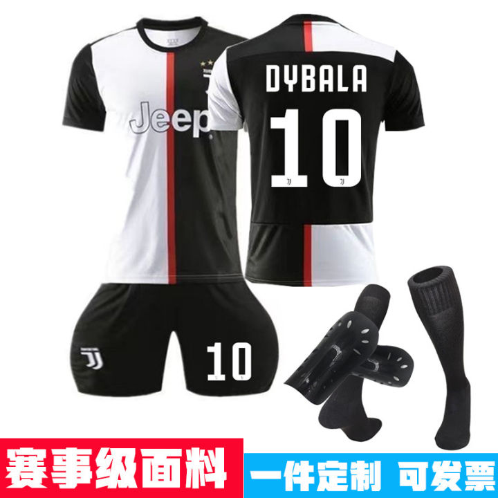 Juventus jersey 19-20 season home No. 7, Ronaldo No. 10, Dibara ...