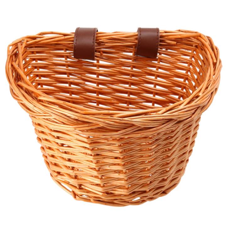 Wicker Bike Basket Children Bicycle Rattan Basket ,S(Honey Color ...