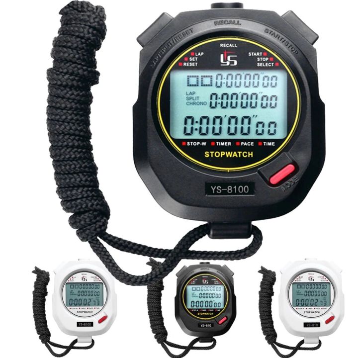 Professional Handheld Digital Stopwatch Timer Outdoor Sports Training ...