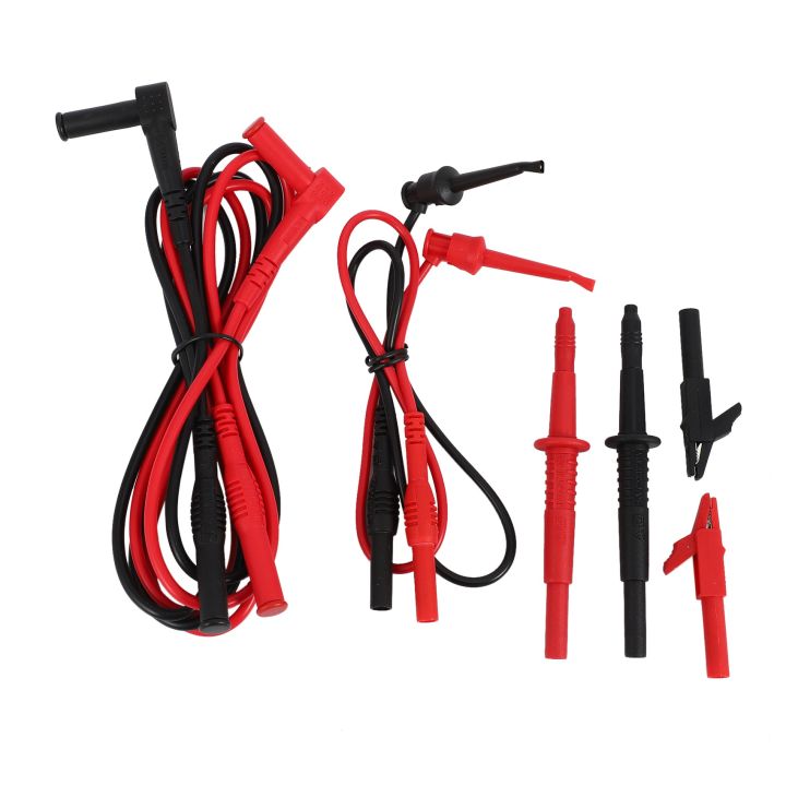 8-Pieces Probe Test Leads Pin For Digital Multimeter+Alligator Clip ...