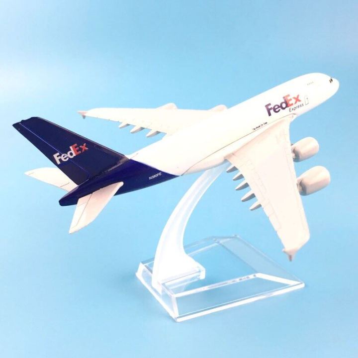 A380 FEDEX EXPRESS Airline MODEL PLANE AIRCRAFT Kids Toys 16CM Alloy ...