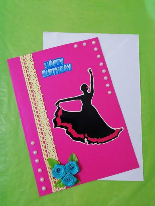 Handmade Birthday Card (Greeting Dancing Card) | Daraz.lk