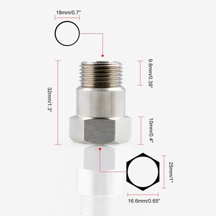 5X O2 Oxygen Sensor Test Pipe Extension Extender Adapter Spacer x 1.5 ...