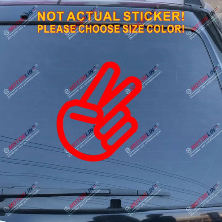 【Hottest Trends】CHOPPED Hand Gesture Decal Sticker Car Vinyl pick size ...