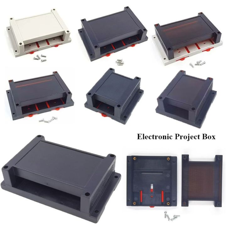 Black/White ABS Plastic PLC Controller Housing Waterproof Cover Project ...