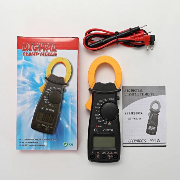 Clip-on Ammeter Dt3266l Clamp Multimeter Digital Clamp Meter with ...