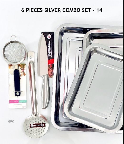 Kitchen Silver Combo tools Set (6 Pcs) | Daraz.lk