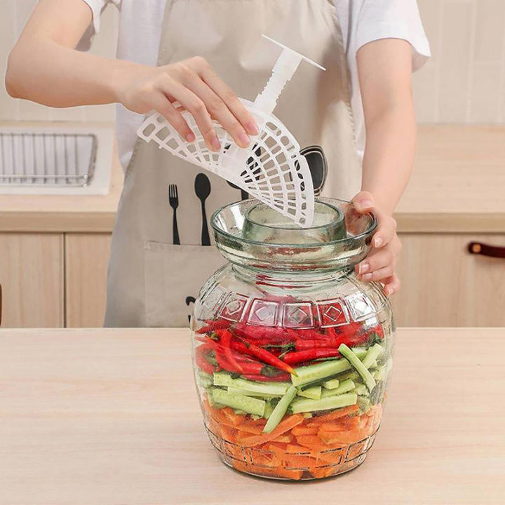 1Pc Pickle Jar Press Plastic Holder For Compaction In Kimchi Jar Pickle ...