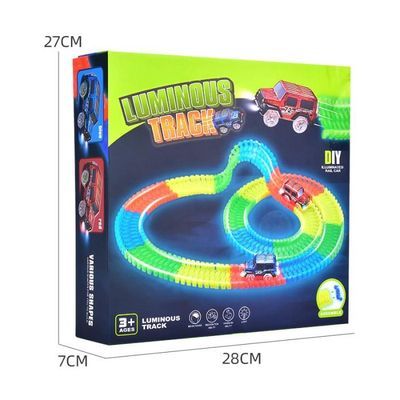 Light up the fun with this Luminous Rail Track Car set. Build your ...
