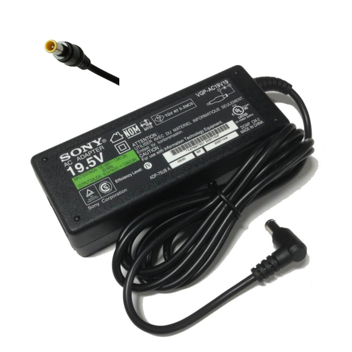 Sony Laptop Adapter (Yellow Tip) | Daraz.lk