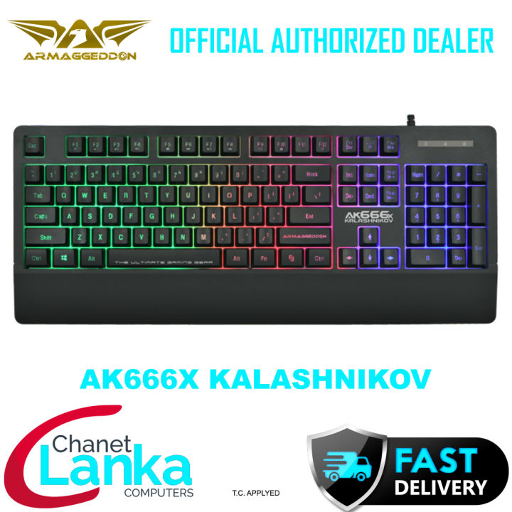 Armaggeddon Kalashnikov AK666x Anti-Ghosting And Spill Proof Backlit ...