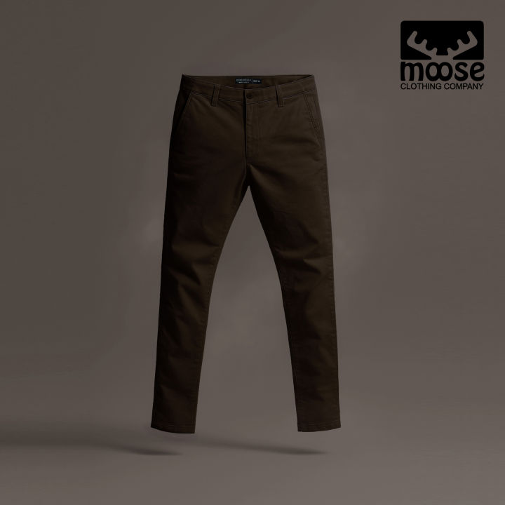 Moose Men’s Comfort Fit Chino Pant - Coffee Brown | Daraz.lk