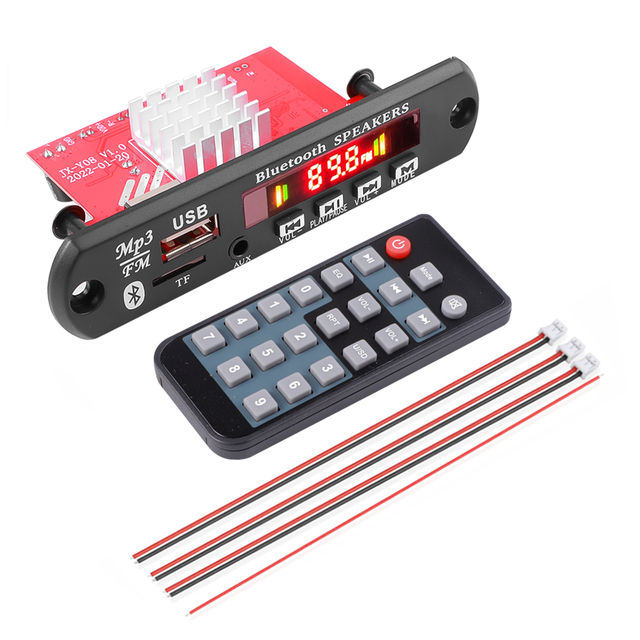 2*60w Stereo Bluetooth 5.0 Mp3 Player Decoder Board 12v 120w Amplifier ...