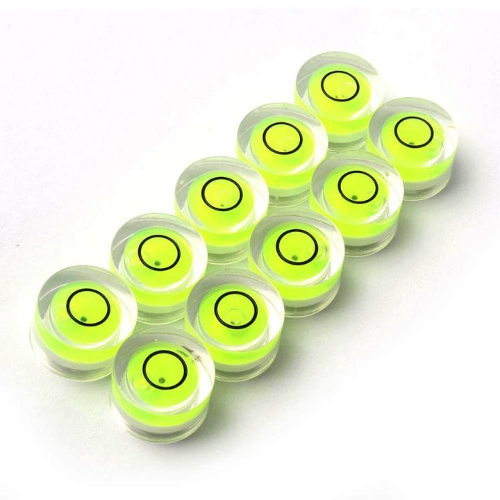 10Pcs 14X8mm Round Bubble Level Mini Spirit Level Bullseye Level ...