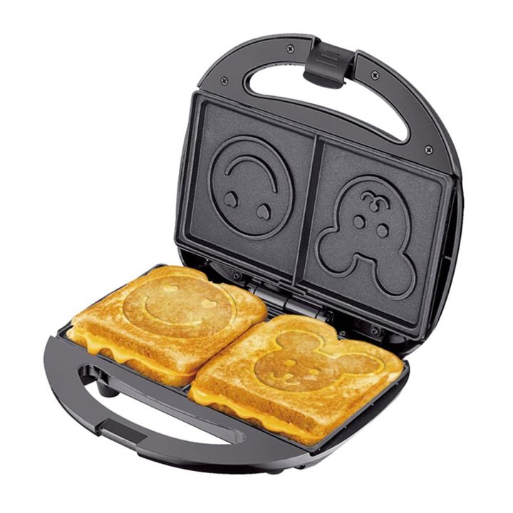 Sandwich Toaster Toastie Maker, Nonstick Hot Plates, Cartoon Pattern ...