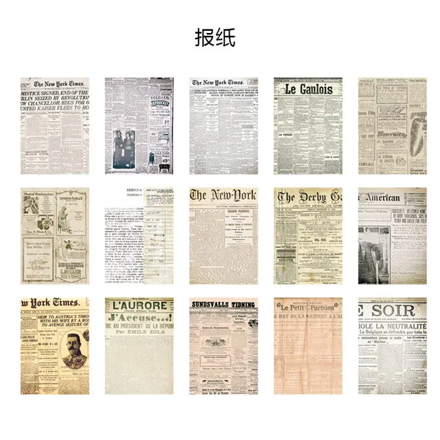 【Hottest Trends】30 Pcs Old Map Flower Letters Music Page Background ...