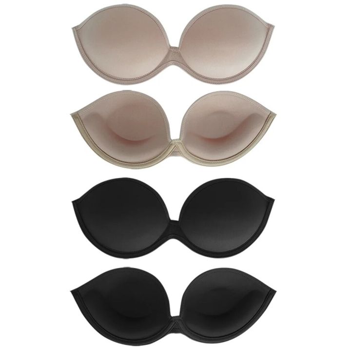 Self Adhesive Invisible Bra No Shoulder Strap Silicone Chest Stickers ...
