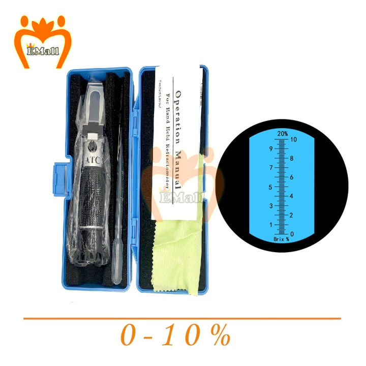 【41702198】Refractometer Sugar Brix 0-10% 0-20% 0-32% Sugar Refratometro ...