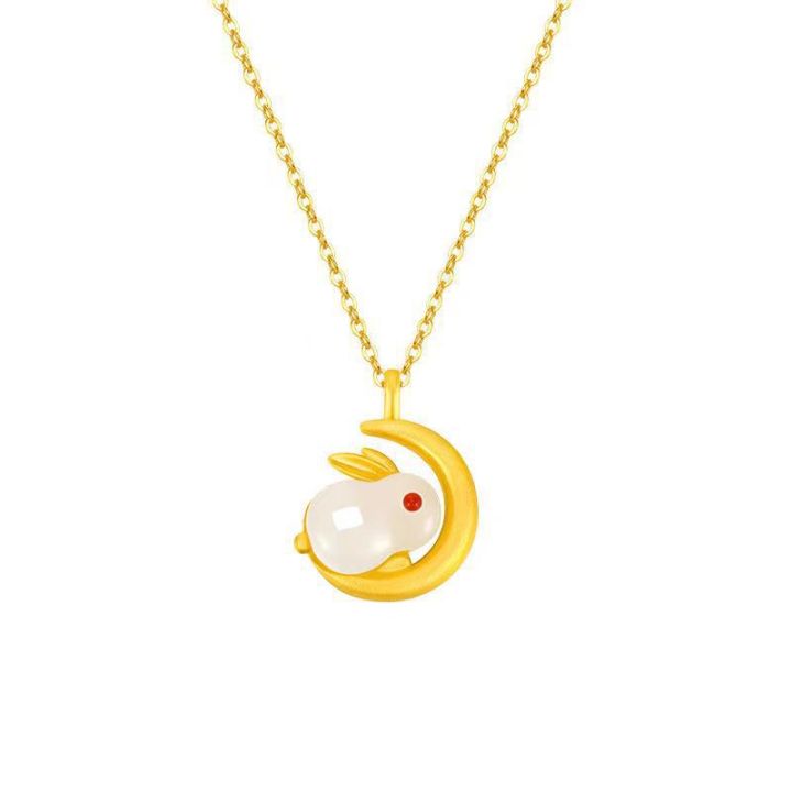 【Super Sale】Welfare Large Former Rabbit Necklace Elf Rabbit Year of ...