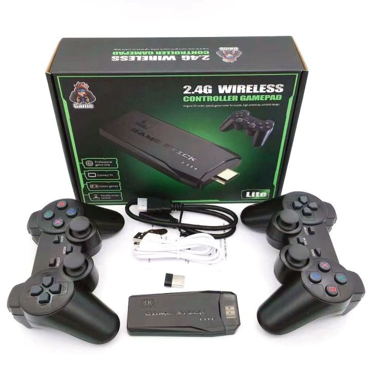 2.4G Wireless Controller Game-Pad TV Video Game Stick with 2 wireless ...