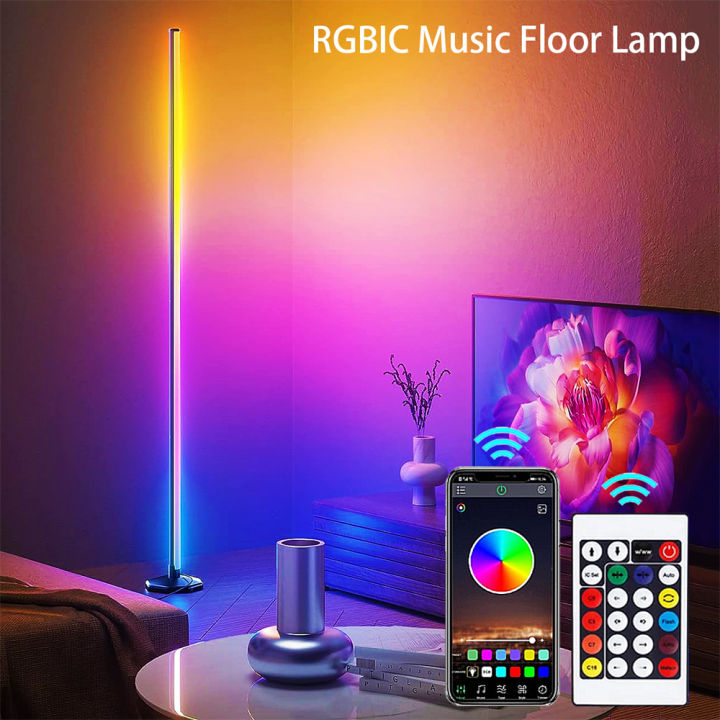 Smart Rgb Bar With Remote App Control Led Corner Floor Lamp Tv ...