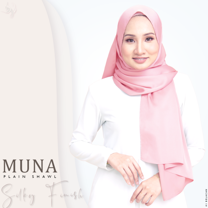 Muna Plain Shawl Silky Finish by H Styles | Daraz.lk