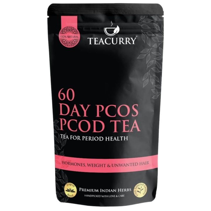 TEACURRY 60 Day Pcos Pcod Tea - 10 Pyramid Tea Bags Pcos Tea | Pcos Tea ...