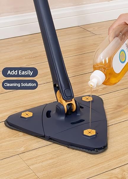 360 Degree Triangle mop-Multi-Functional rotatable Triangle mop with ...