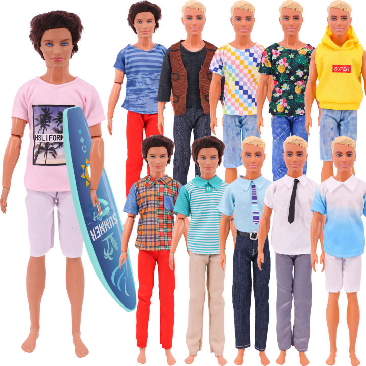 Barbies Ken Doll Clothessurfboard Casual Outfit Fit For Ken Boy Doll ...