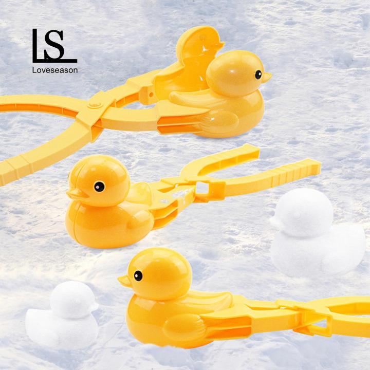 Loveseason Snowball Maker Clamp One-piece Molding Duck Design Snow Toy ...