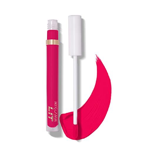 MyGlamm LIT Liquid Matte Lipstick-Based (Pink)-3 ml | With Moringa Oil ...