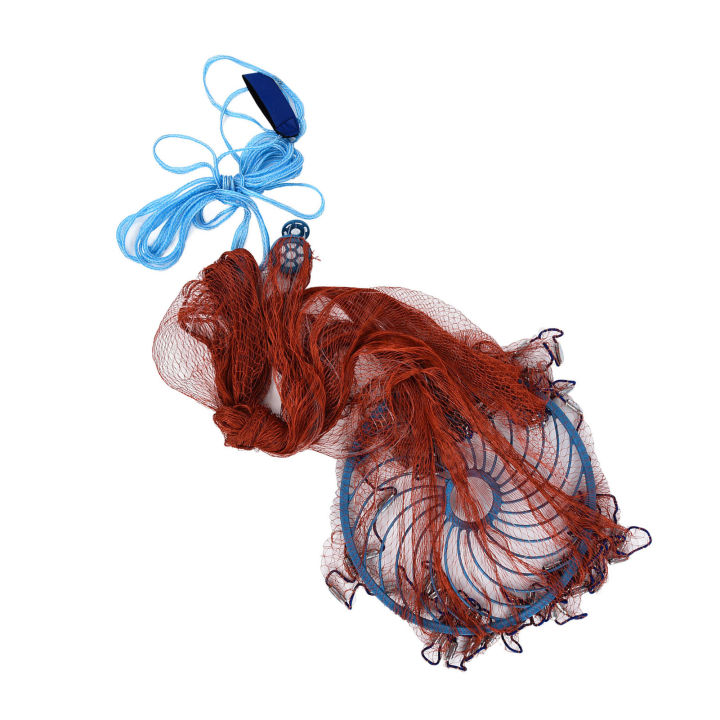 Hand Throwing Fishing Net Automatic Flexible Casting Net for Fish Pond ...